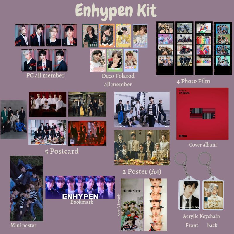 Jual Enhypen Kit / Fankit Enhypen - Fankit Kpop Enhypen - pastaleid ...