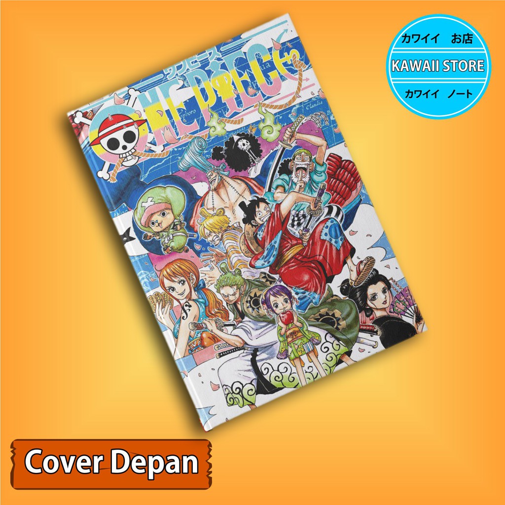 Jual Notebook / Pocket book Hard Cover Anime One Piece KOMIK COVER WANO ...