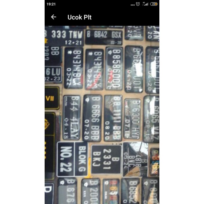 Jual PLAT MOBIL STANDAR | Shopee Indonesia