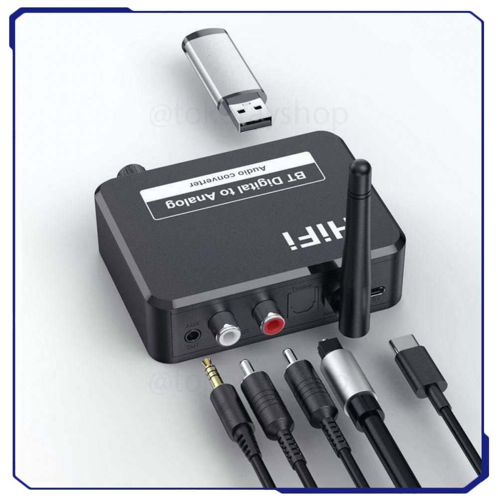 Jual DAC Audio Bluetooth 5.1 Receiver HiFi Digital to Analog BLS-B35 ...