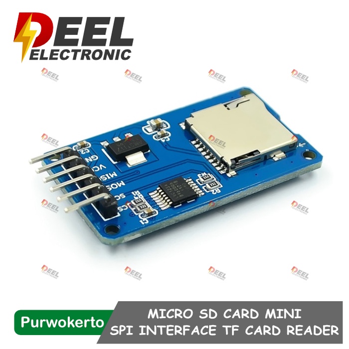 Jual MICRO SD CARD READER WRITER MODULE MINI SPI INTERFACE TF CARD ...