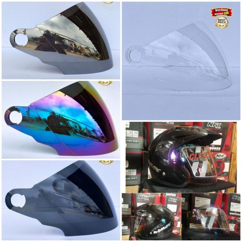 Jual Kaca helm yamaha half face nmax aerox kaca helm nmax aerox 2visor ...