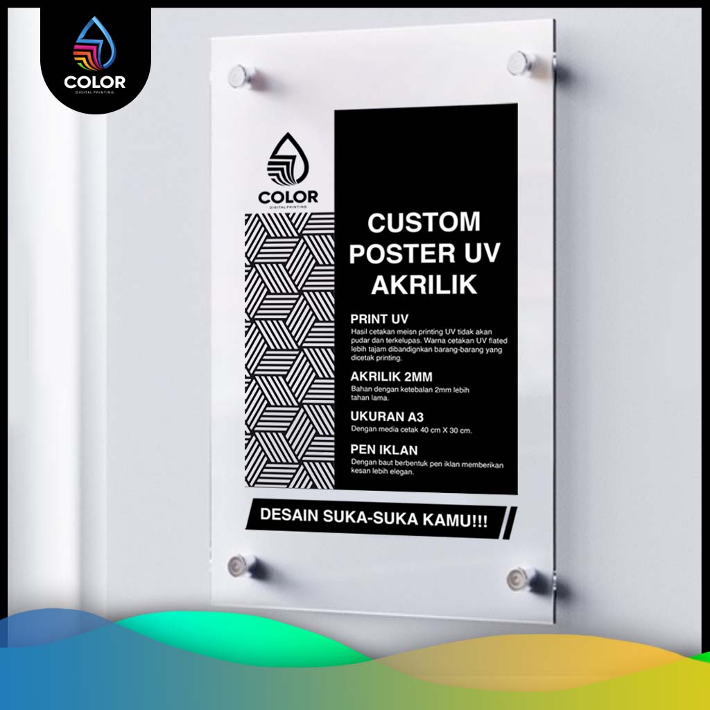 Jual Poster Frame Akrilik UV / Custom Cetak Poster UV / Poster Print UV ...
