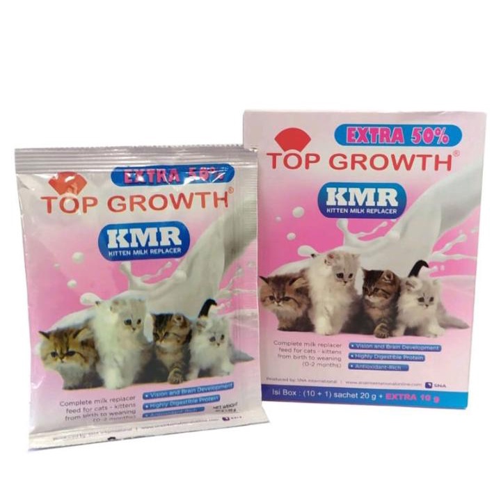 Jual TOP GROWTH SACHET Susu Kucing Bayi Kitten Anak Baru Lahir Dewasa ...