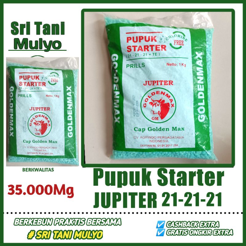 Jual 35.000Mg Pupuk Starter ( 21-21-21 + TE ) JUPITER GOLDEN MAX Pupuk ...