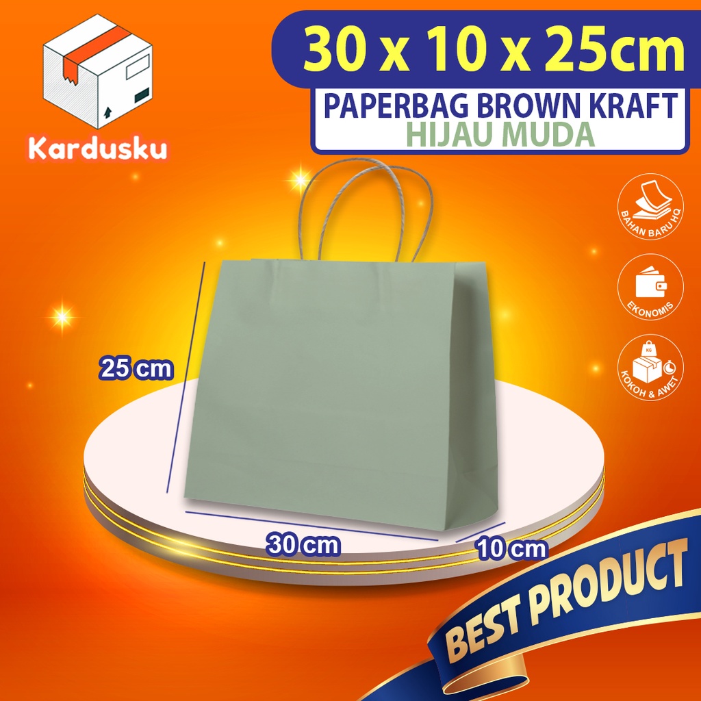 Jual Paperbag Paper bag kantong kertas tas polos coklat merah biru ...