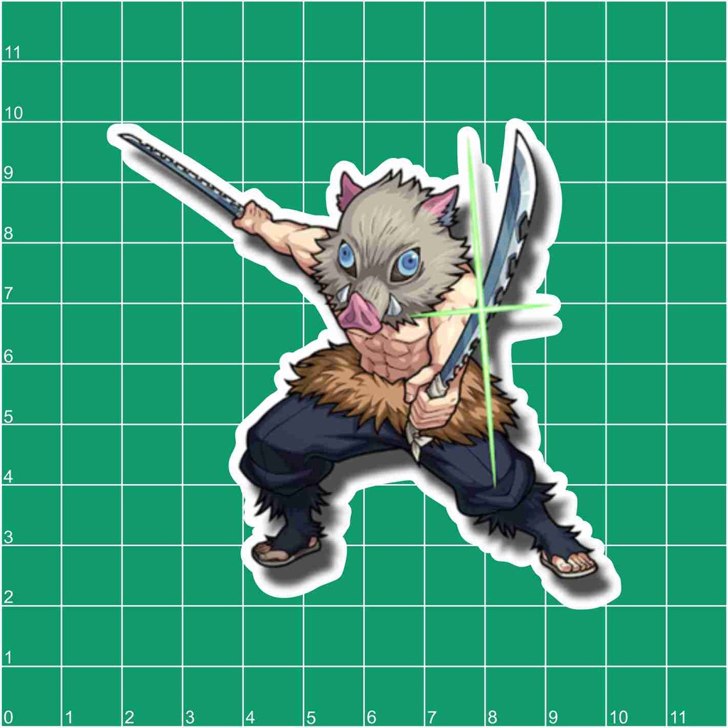 Jual Sticker - Stiker Kimetsu No Yaiba -Demon Slayer- Inosuke Hashibira ...