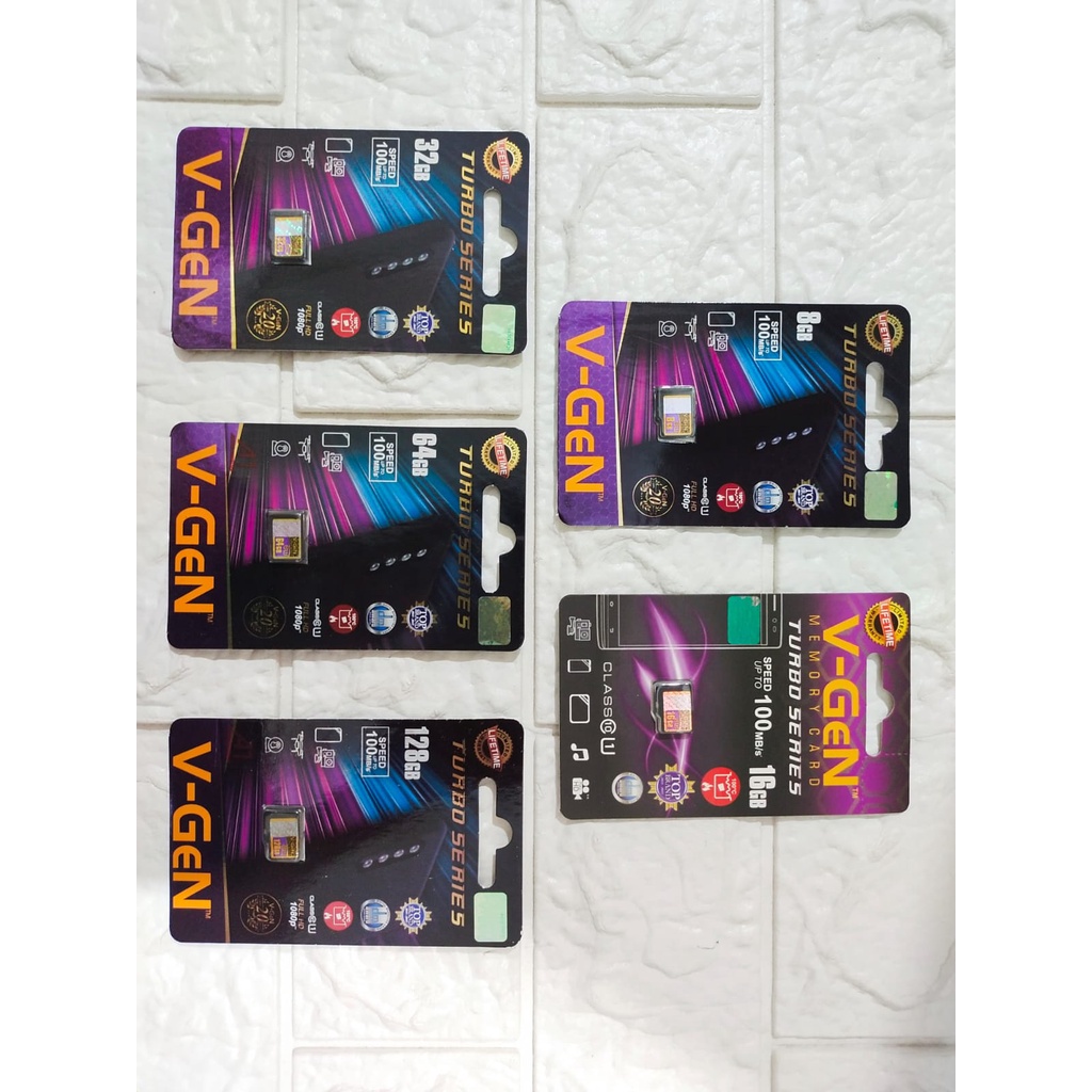Jual MMC V-GEN MICRO SD V-GEN 8GB 16GB 32GB 64GB 128GB CLASS 10 ...