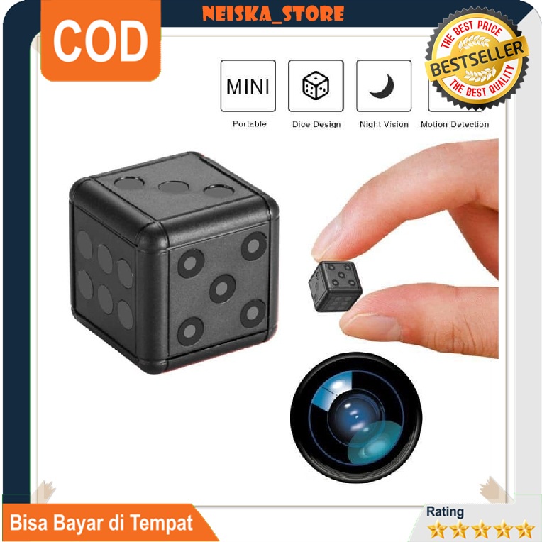 Jual Kamera Dadu Pengintai Mata-Mata Full HD 1080P Spy Dice Camera Mini ...