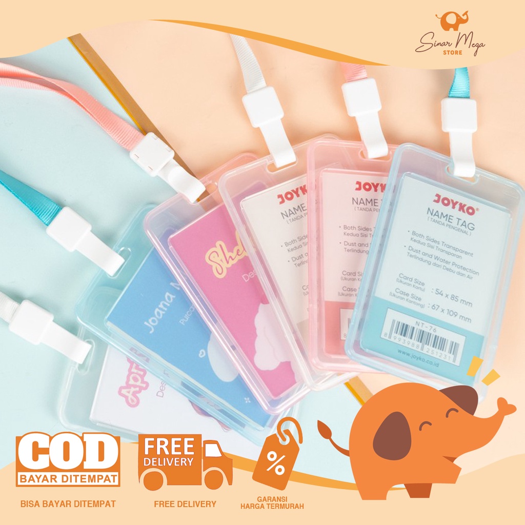 Jual Joyko Name Tag NT-75 ~ NT-77 / Name Tag Tanda Pengenal Gantungan ...