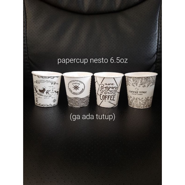 Jual papercup paper cup gelas kopi kertas NESTO motif 6.5oz 50pc (NO TUTUP) | Shopee Indonesia