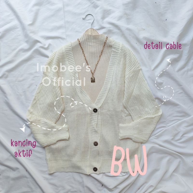 Jual BASIC CABLE CARDI // CARDIGAN RAJUT SECKER | Shopee Indonesia
