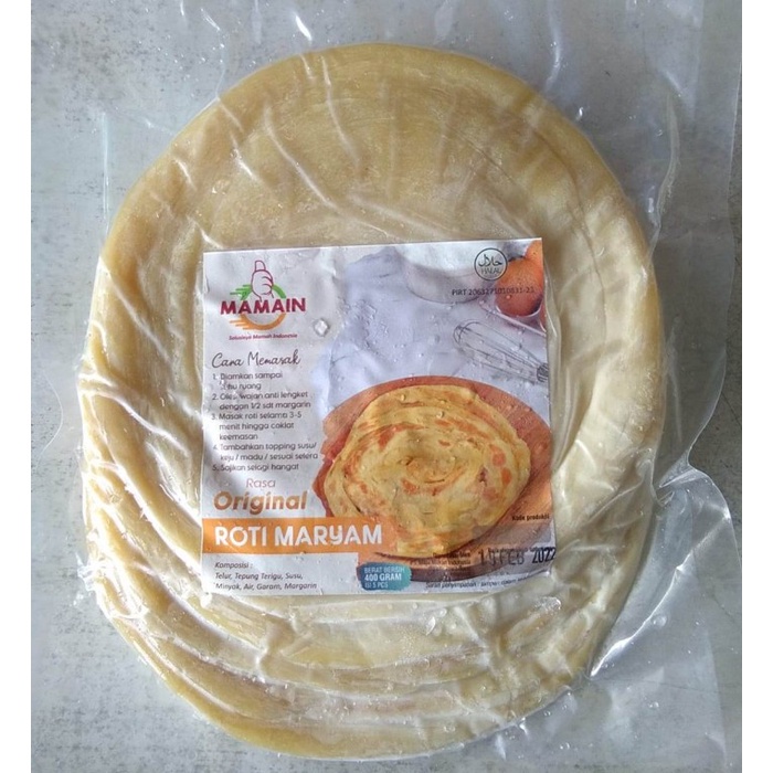 Jual Roti Maryam Original Mamain 5pcs / 14 cm /400 gram | Shopee Indonesia