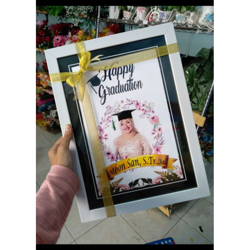 Jual frame 10RS / Scrap box / dried flowers frame (hamper, wisuda ...