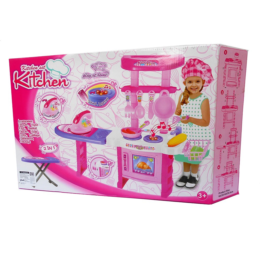 Jual Kitchen Set kitchen Setrika Mainan Masak-Masakan Seterika iron ...