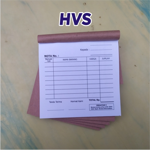 Jual Nota Penjualan Kontan Kecil Jual Beli Kosongan Kertas Buram ...