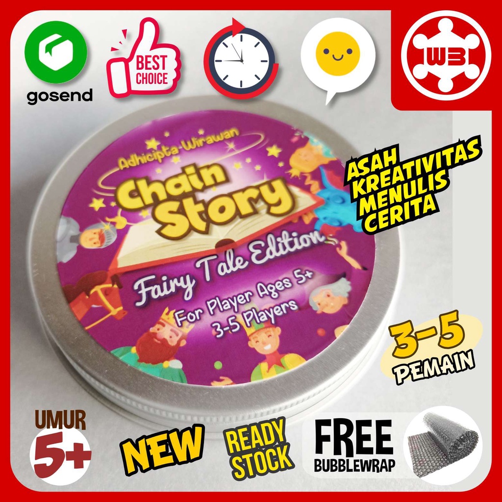Jual CHAIN STORY "FAIRY TALE" Card Game - Seri Permainan Bikin Cerita ...