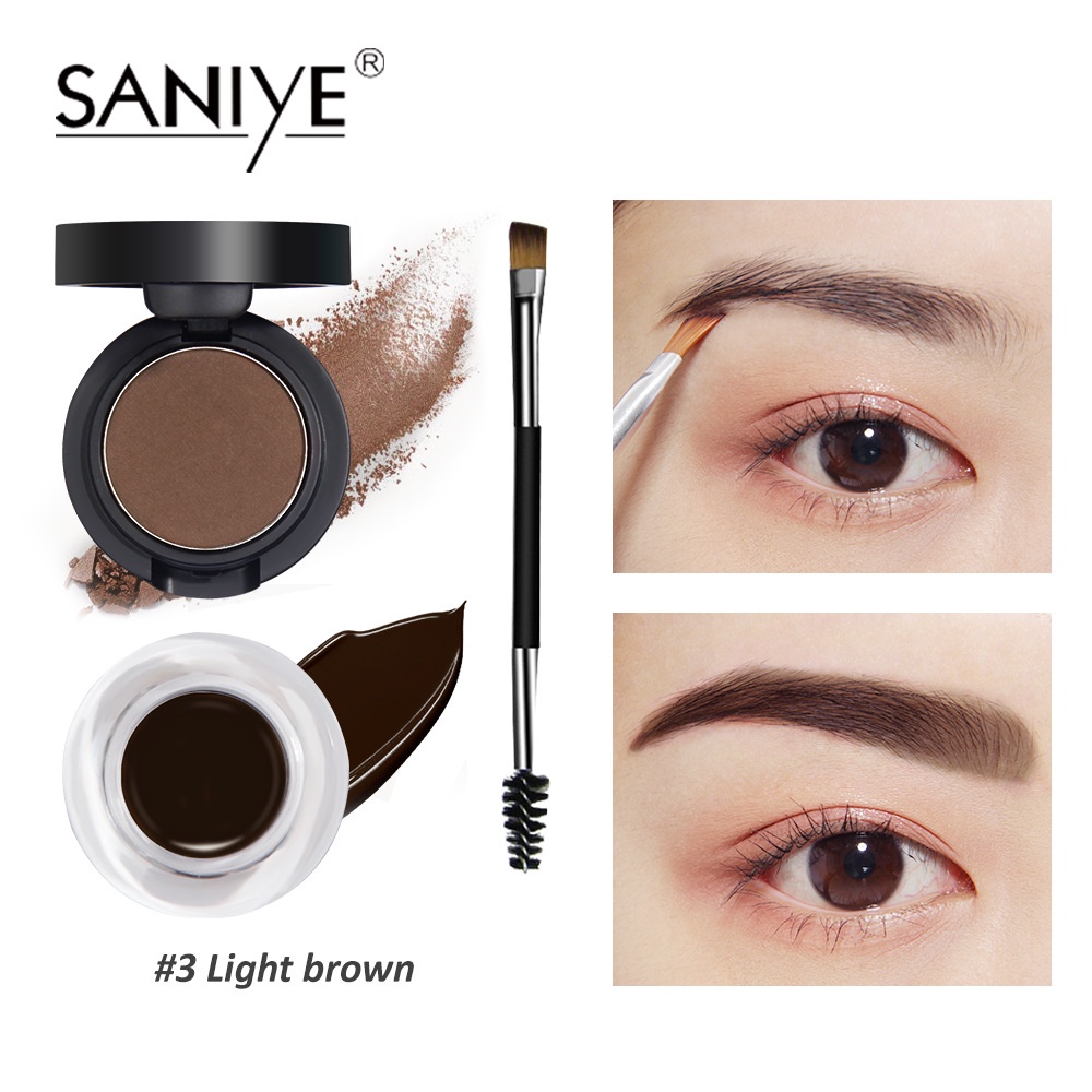 Jual SANIYE Eyebrow Gel 2in1 ORIGINAL Eyebrow Powder Eyebrow Cream Krim ...