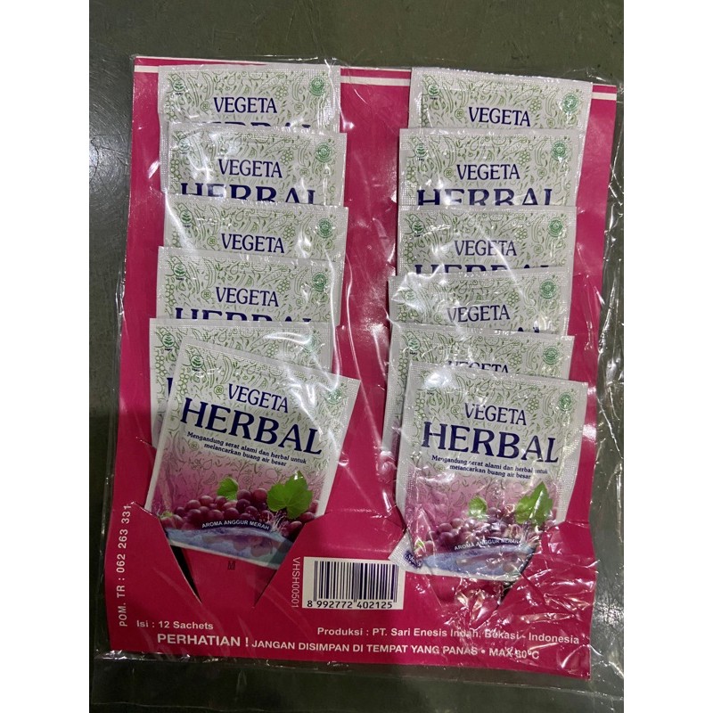 Jual VEGETA HERBAL sachet 5 GR / pak | Shopee Indonesia