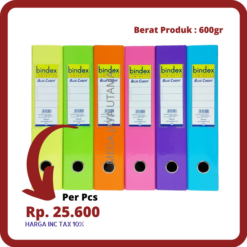 Jual Ordner Karton Laminasi LAF Folio 7cm Warna order minimal 2pcs ...
