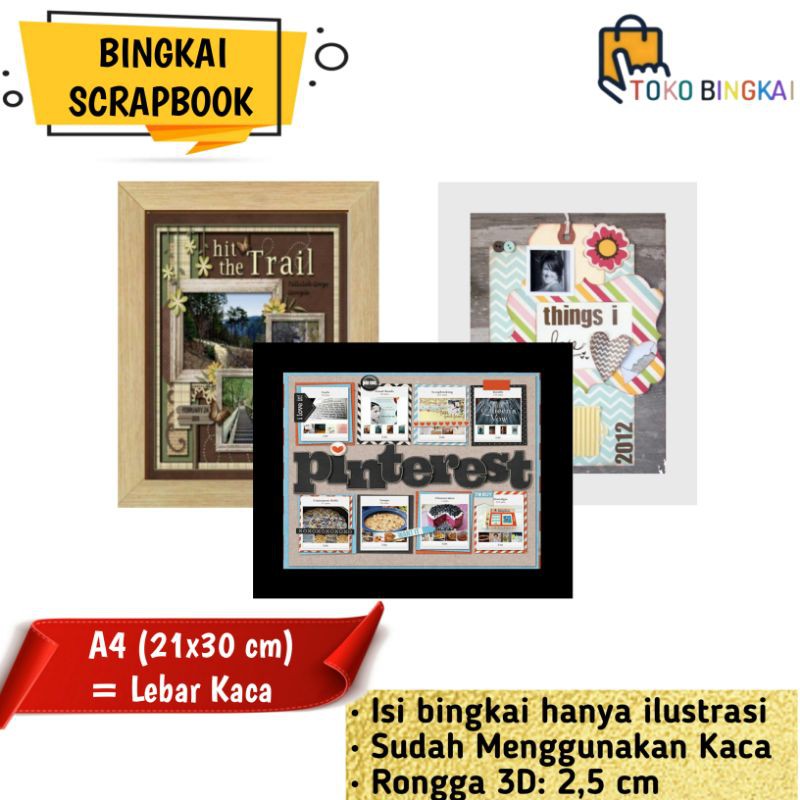 Jual Bingkai Foto 3D/Bingkai Scrapbook/Frame Minimalis/Frame 3D ...