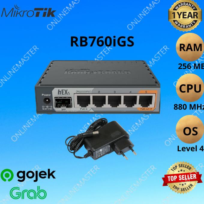 Jual Mikrotik Router Rb760Igs Hex S | Shopee Indonesia