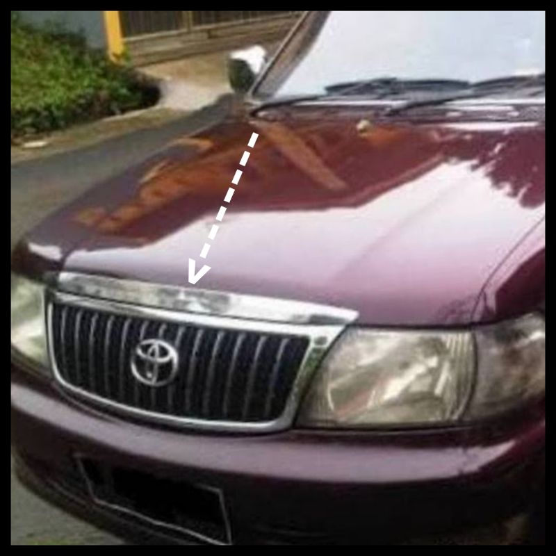 Jual hodlist lis grill grille bumper depan mobil toyota kijang new ...