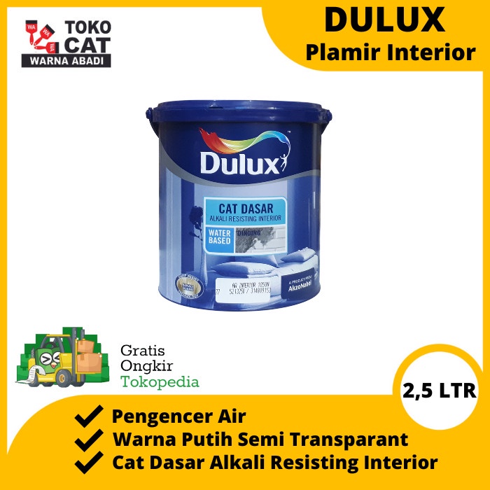 Jual CAT DASAR ALKALI SEALER INTERIOR DULUX 2.5 LITER | Shopee Indonesia