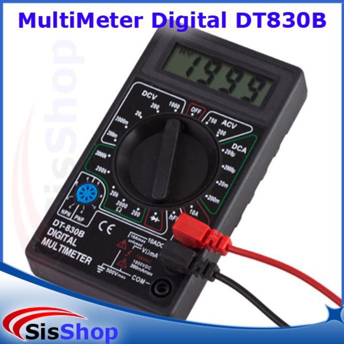 Jual MULTIMETER AVOMETER MULTITESTER DIGITAL DT-830B DT830B | Shopee ...