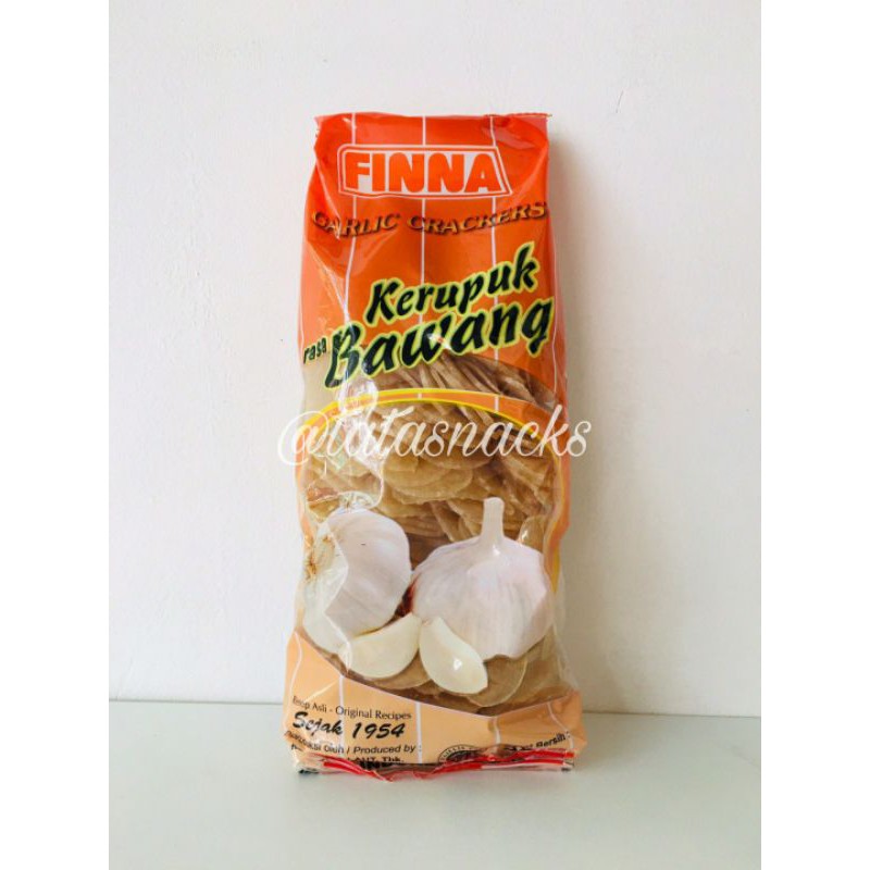 Jual Finna Garlic Crackers / Kerupuk Bawang Putih / Krupuk Bawang Putih ...