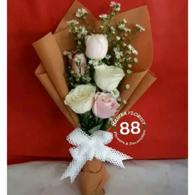 Jual Buket bunga mawar hadiah wisuda kado souvenir pesta bucket bunga ...