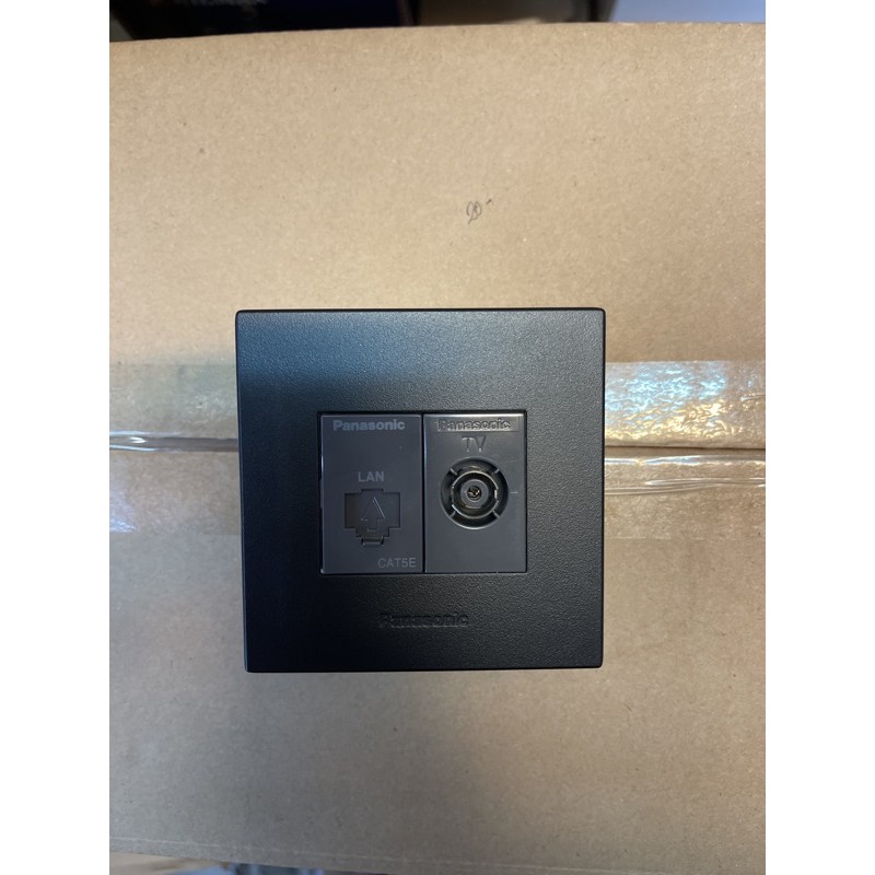 Jual Panasonic Style E Black Outlet Tv dan Data Lan Cat5 | Shopee Indonesia