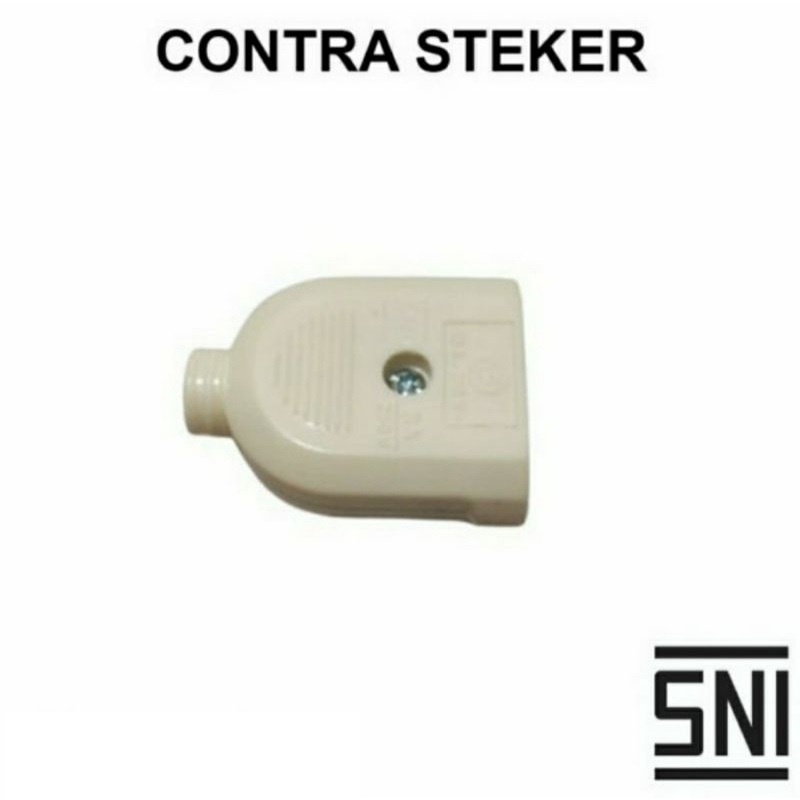 Jual kontra contra steker mini cip gepeng female / colokan sambungan SNI | Shopee Indonesia