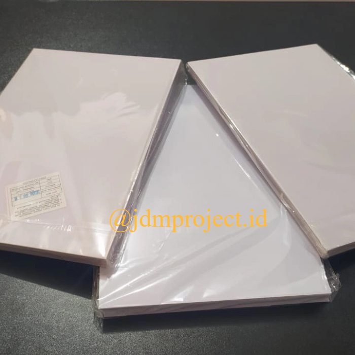 Jual Bahan Kertas PVC id card 0.76 Inkjet A4 isi 10 Set dan Ecer ...