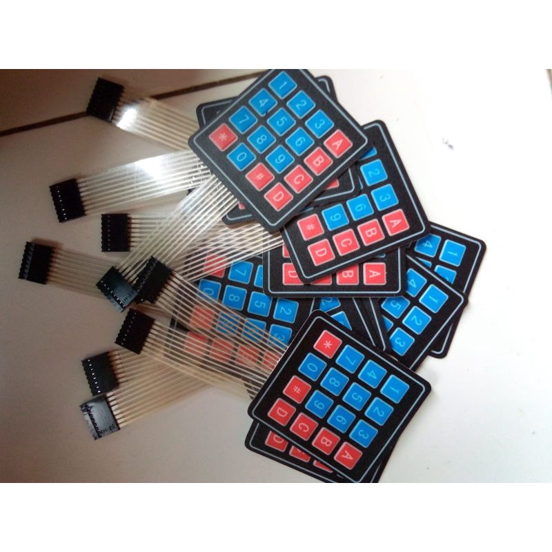 Jual Keypad Membran 4x4 Matrix Arduino Tombol Pom Mini Shopee Indonesia