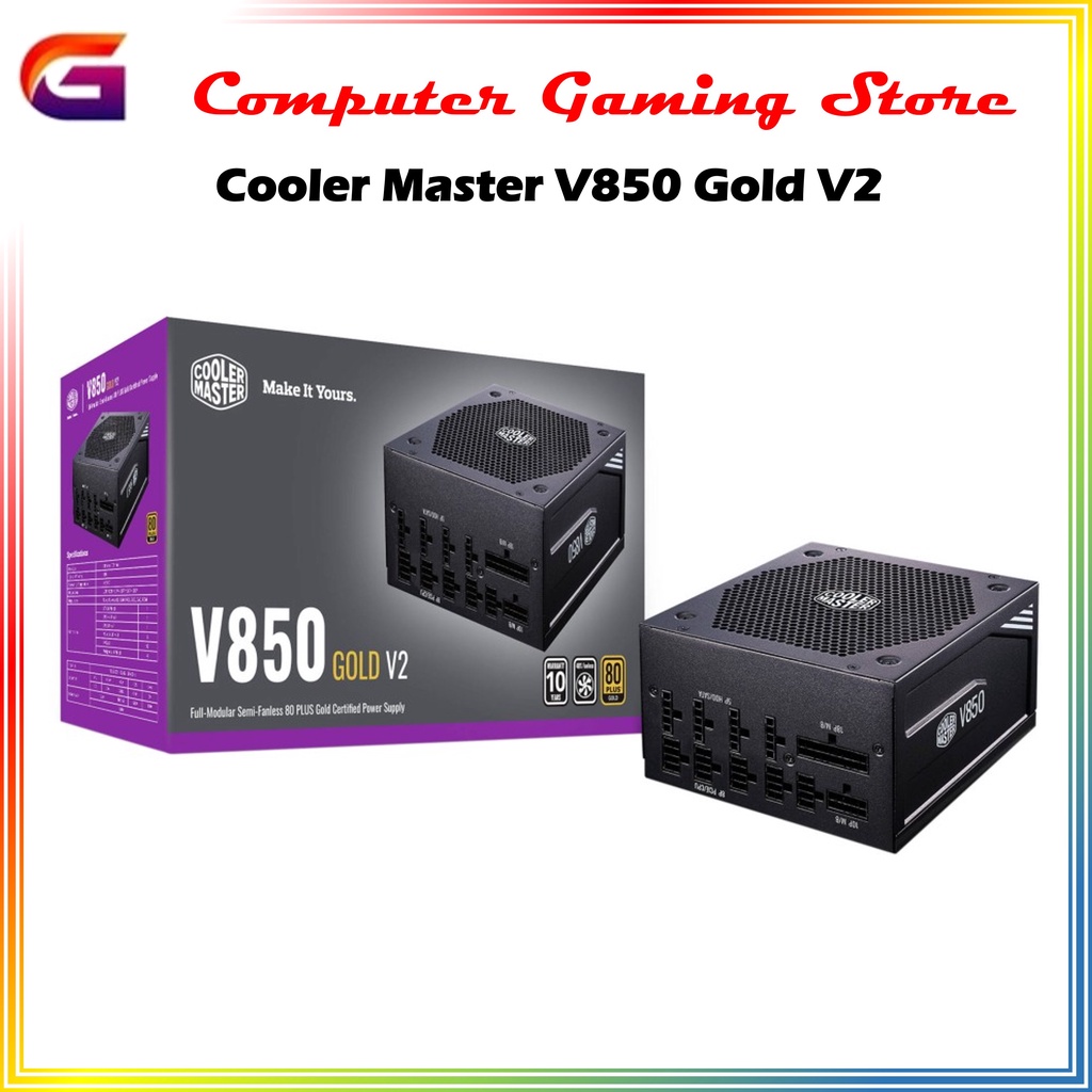 Jual Cooler Master V850 Gold V2 Full Modular 80 Plus Gold | Shopee ...