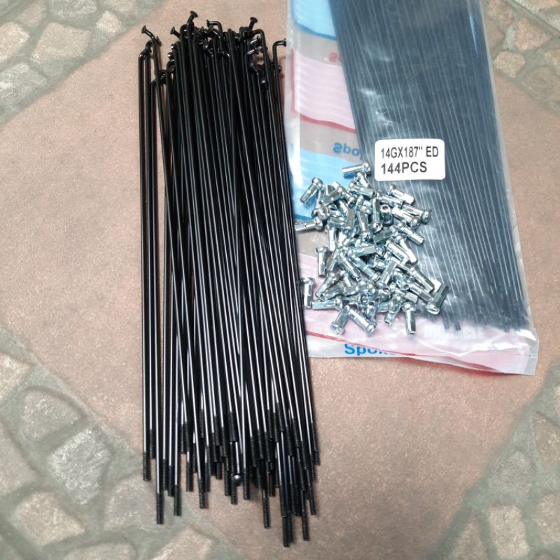 Jual JARI JARI 20' 14G x 187 mm BESI HITAM 72 pcs | Shopee Indonesia