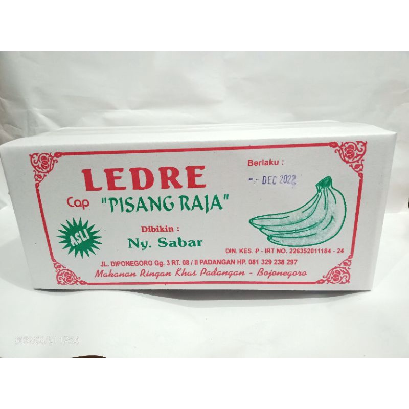 Jual Ledre pisang raja makanan ringan khas padangan cepu blora | Shopee ...
