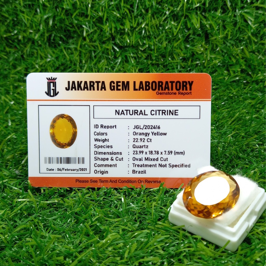 Jual BATU LOSTUN CITRINE QUARTZ ASLI & MEMO LAB | Shopee Indonesia