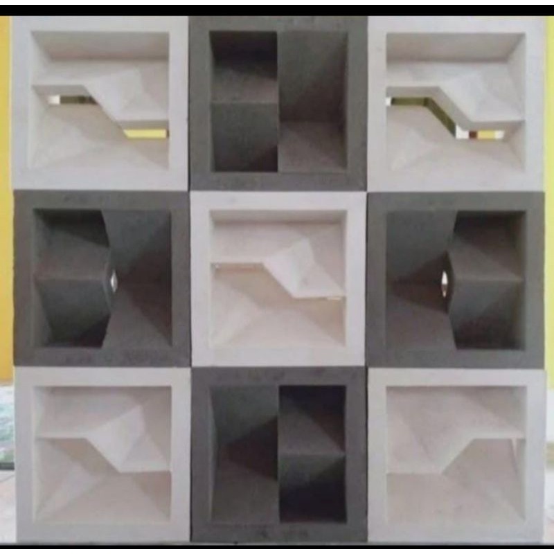 Jual roster modern/ roster beton/roster minimalis /roster zig-zag abu ...