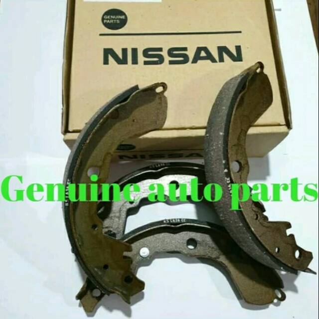 Jual BRAKE SHOE KAMPAS REM BELAKANG NISSAN DATSUN GO PANCA + GENUINE PARTS | Shopee Indonesia