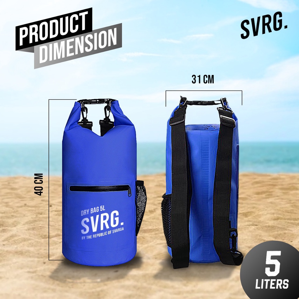 Jual Svarga Dry Bag - Tas Dry Bag Ransel - Tas Waterproof - 5L,10L, 15L, 20L, 30L | Shopee Indonesia