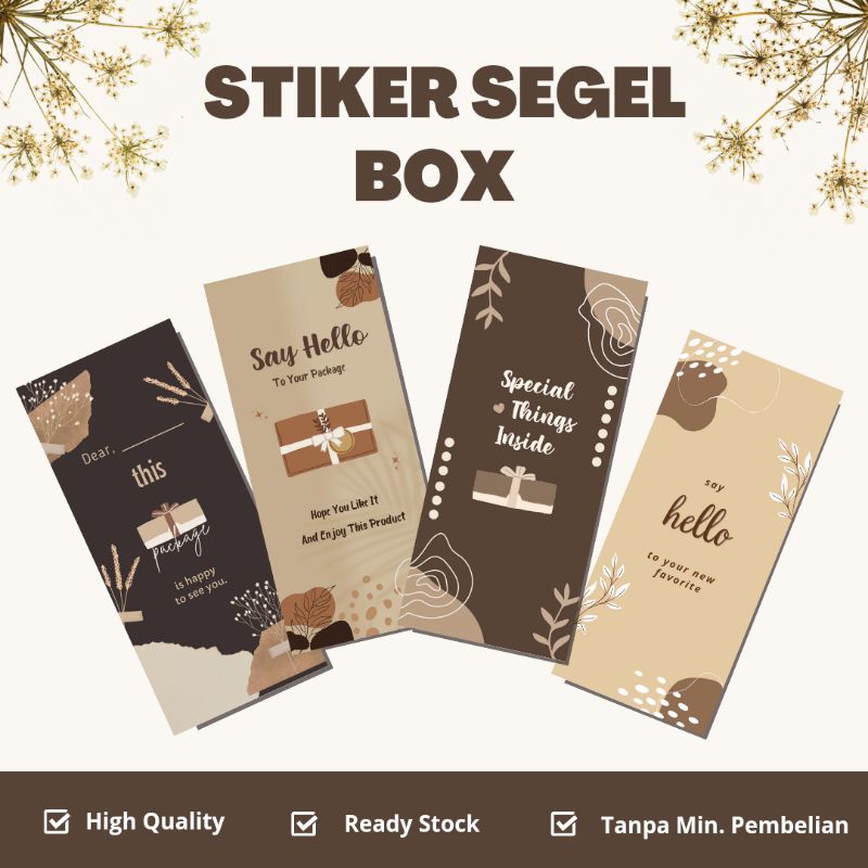 Jual Stiker Segel / Stiker Seal Segel / Stiker Hampers / Stiker Belt ...