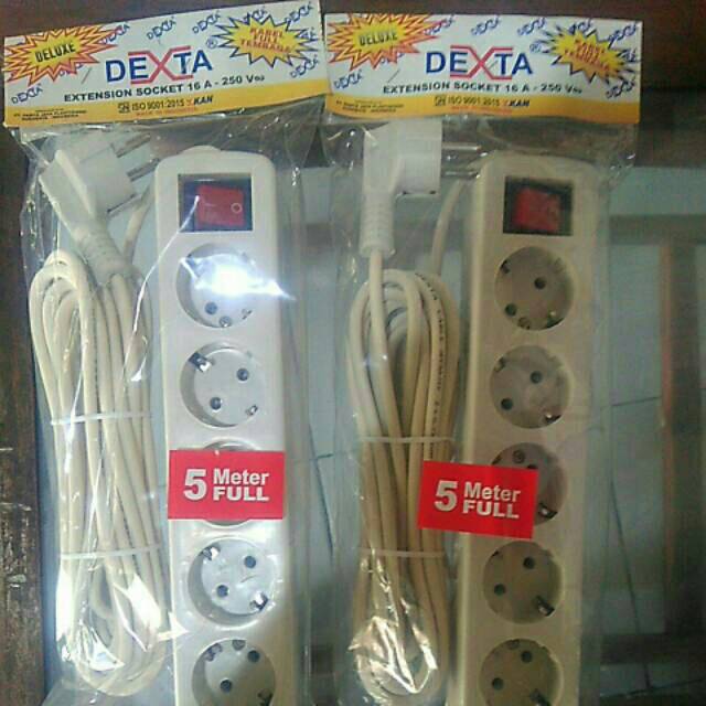 Jual Terminal listrik / colokan listrik 5 lubang 5 Meter | Shopee Indonesia