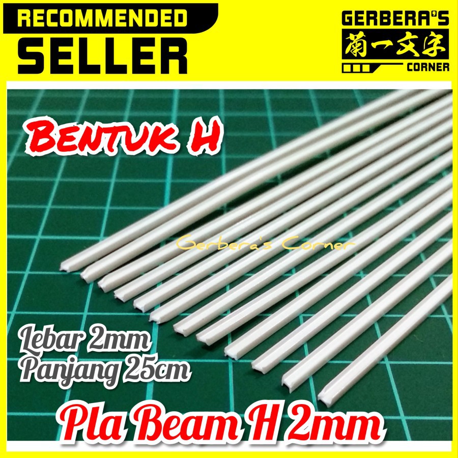 Jual Plastic Beam H 2mm Pla Beam Plastic Plate Custom Model Kit ...