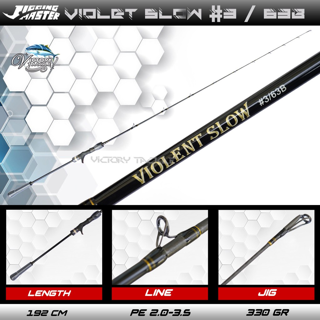 Jual Joran Pancing Rod JIGGING MASTER VIOLENT SLOW #3 63B | Shopee Indonesia