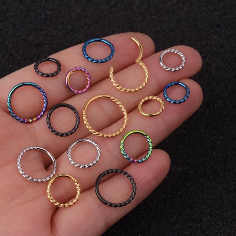 Jual Anting 1piece Piercing Earring Septum Tragus Helix Ring Hoop ...