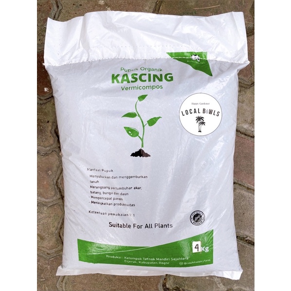 Jual pupuk kascing vermicompost 4kg | Shopee Indonesia