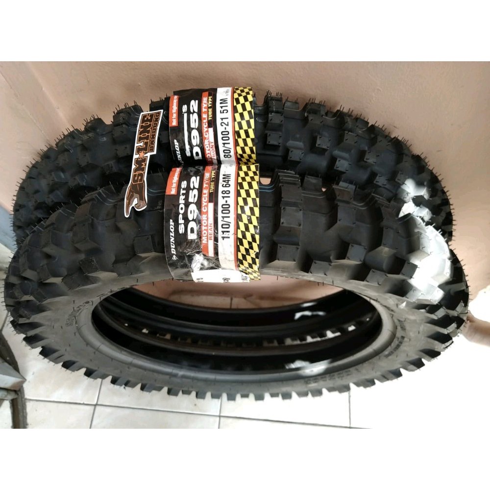 Jual Ban Cross Dunlop D952 Enduro lebar 80/100/21 dan motor 110/100/18 ...