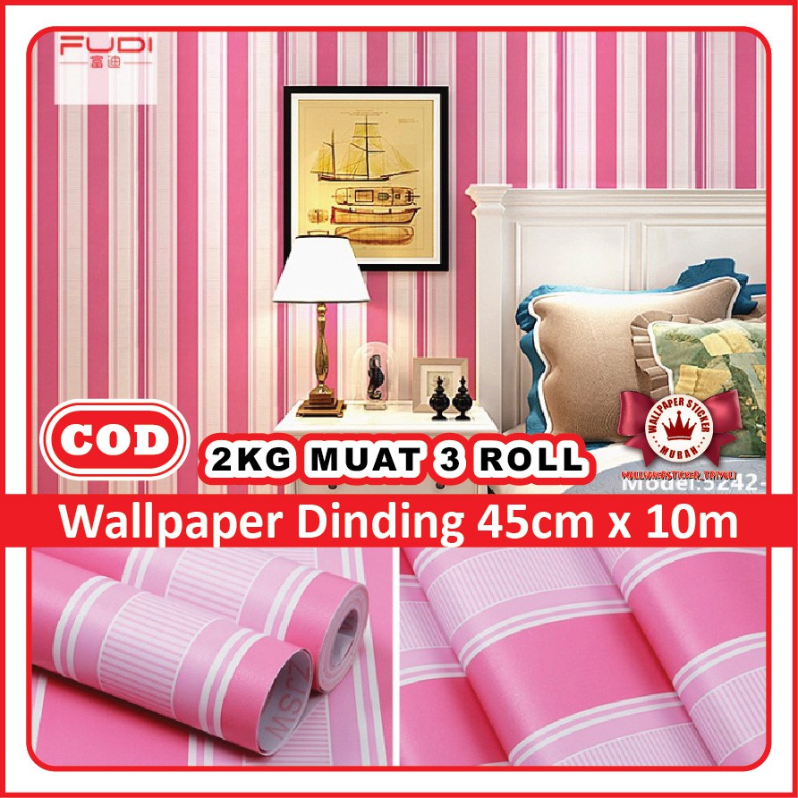Jual [cod] Terlaris Wallpaper Dinding 45cm X 10m Wallsticker Walpaper